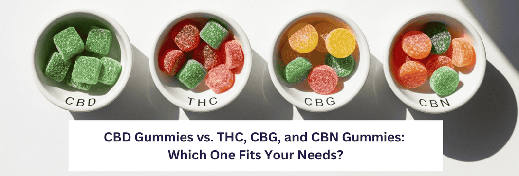 CBD vs THC vs CBG vs CBN Gummies: What’s the Difference and Which Is ...