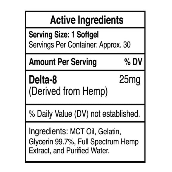 Buy Delta 8 Softgels Online | Capsule with 25mg of Delta 8 THC – MPC